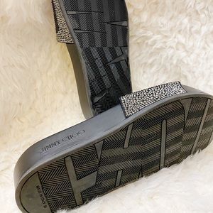 Shoes | Jimmy Choo Crystal Pool Slides | Poshmark